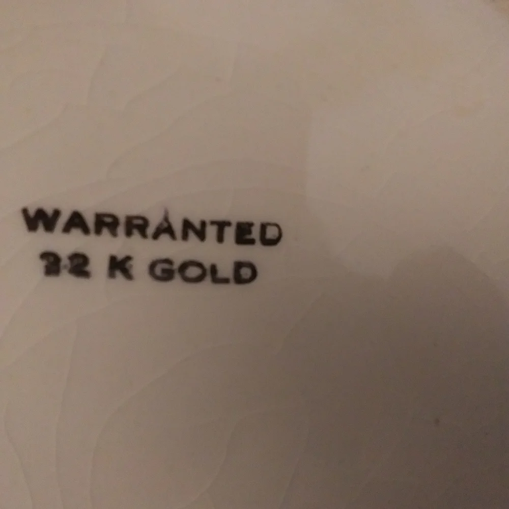 Paden City Pottery | Dining | Vintage Paden City Pottery 22 Kt Gold ...